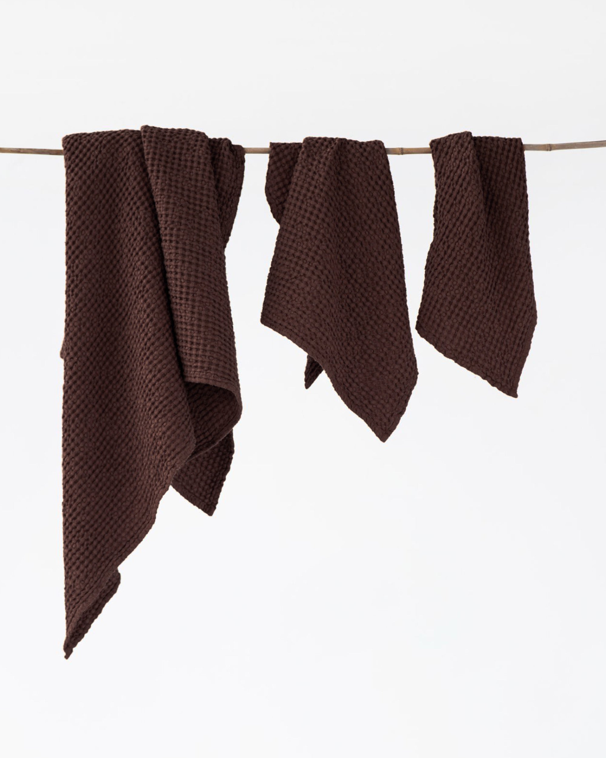 Dark chocolate Linen Towel | MagicLinen