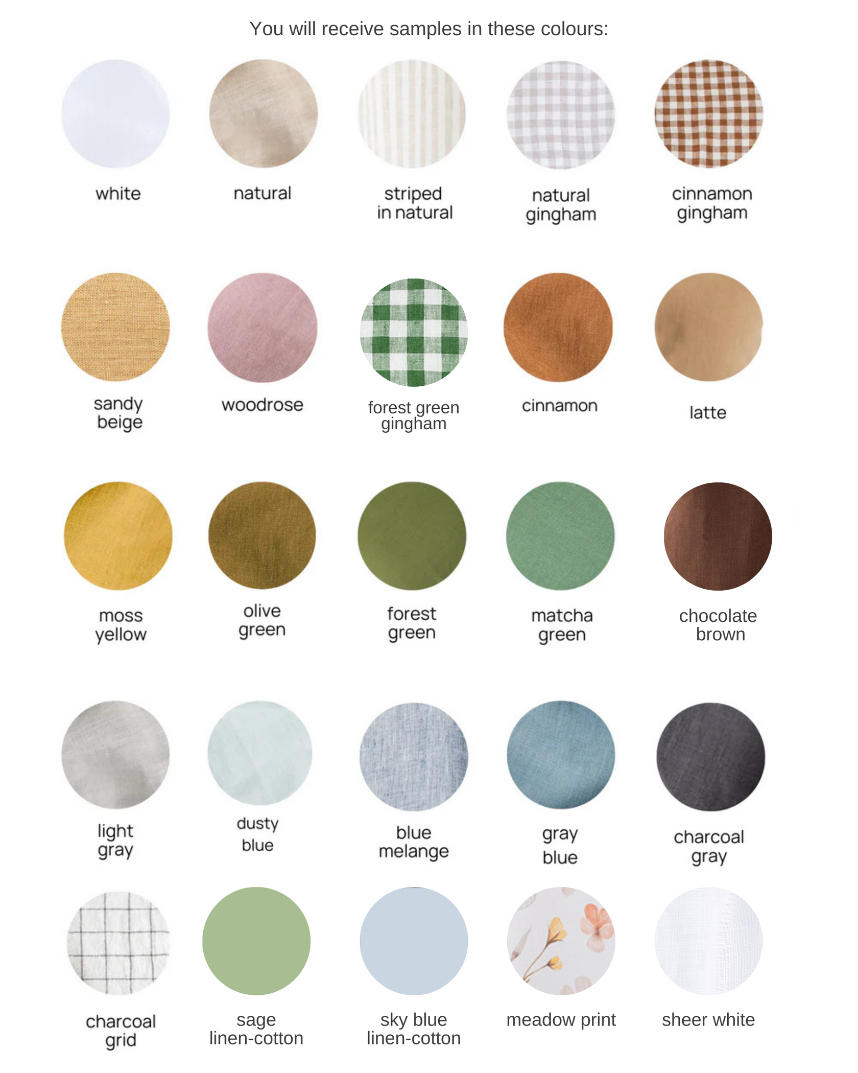 Home Linens Sample Swatch | Linen Fabric Samples | MagicLinen
