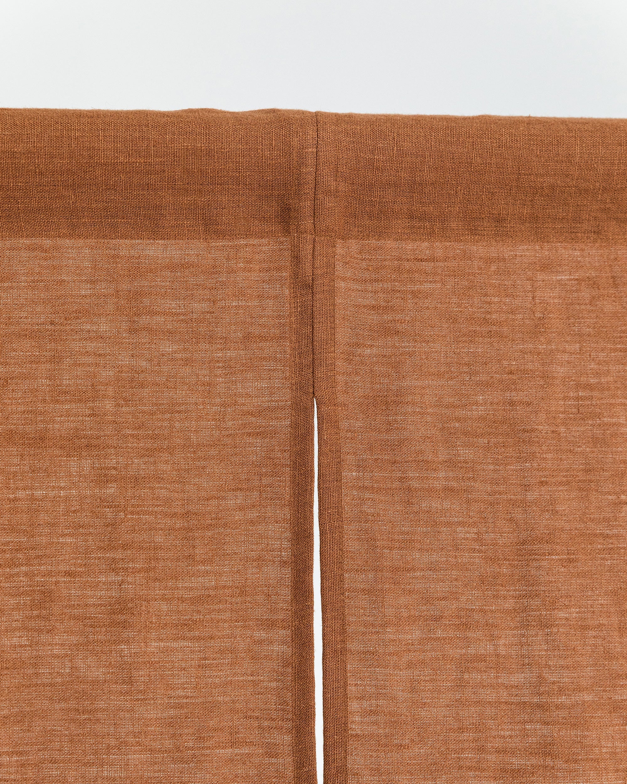 Linen Noren Curtains in Cinnamon | Magiclinen – MagicLinen